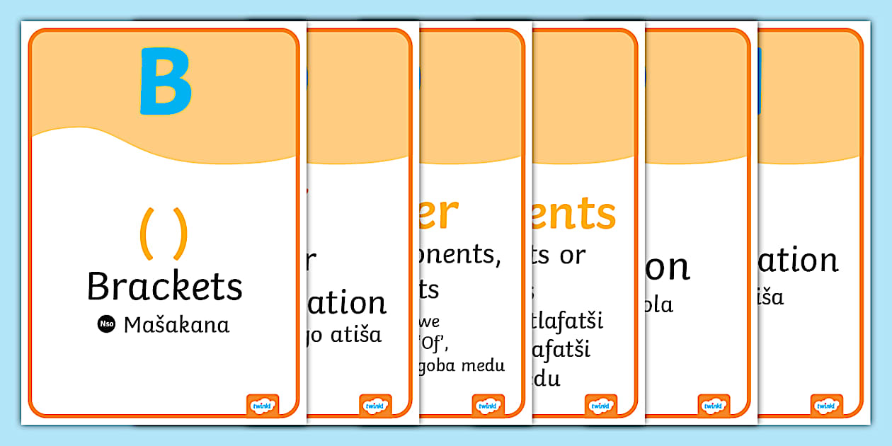 BODMAS Poster - Sepedi (teacher made) - Twinkl
