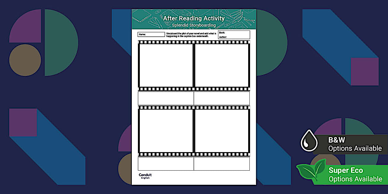 'Splendid Storyboarding' After Reading Activity - Twinkl