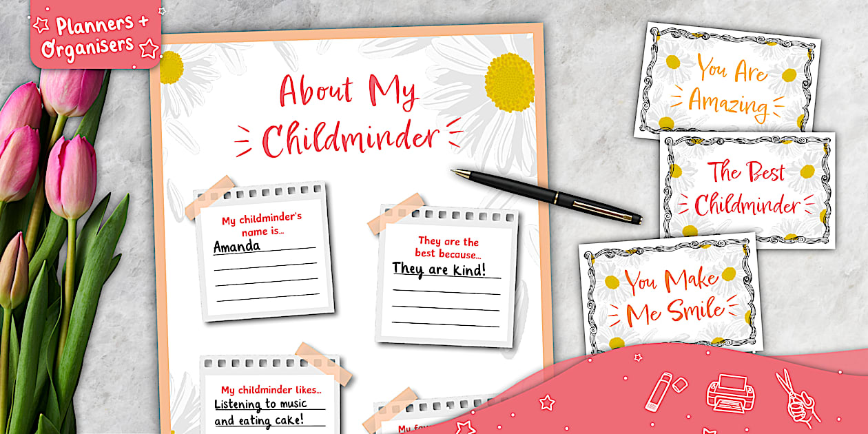 All About My Childminder Activity Sheet (teacher made)