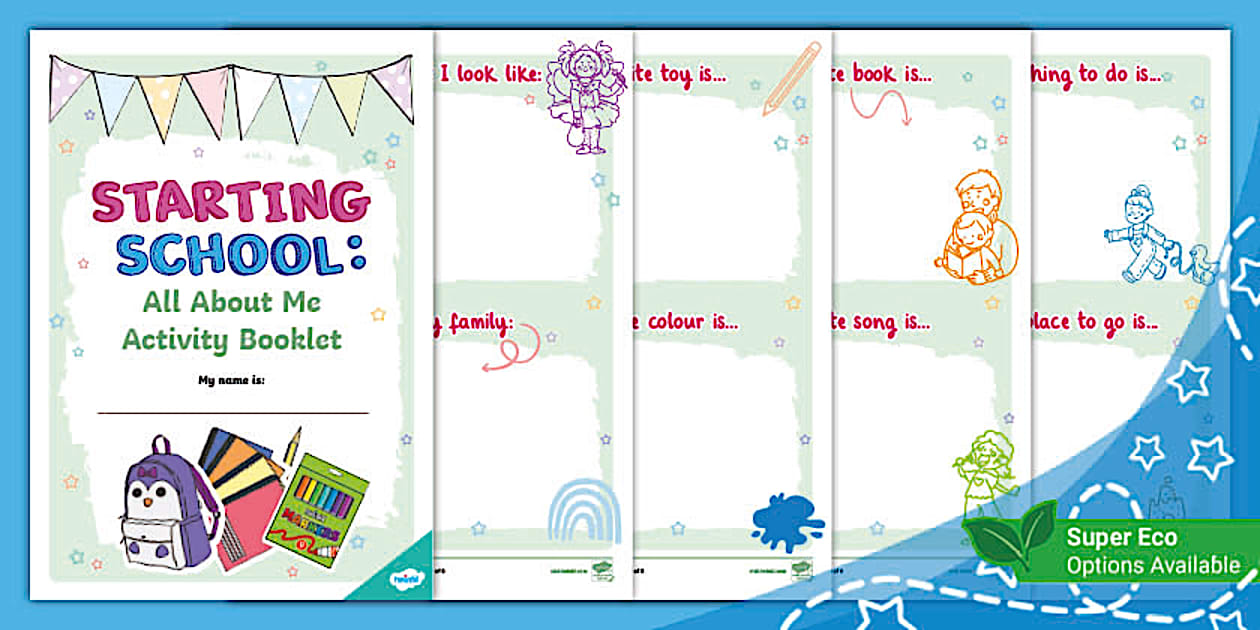 Starting School Booklet: All About Me Activity - Twinkl