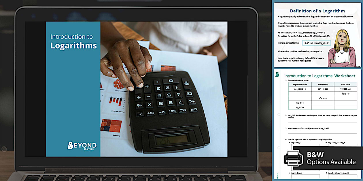 Introduction to Logarithms Resource Pack (teacher made)