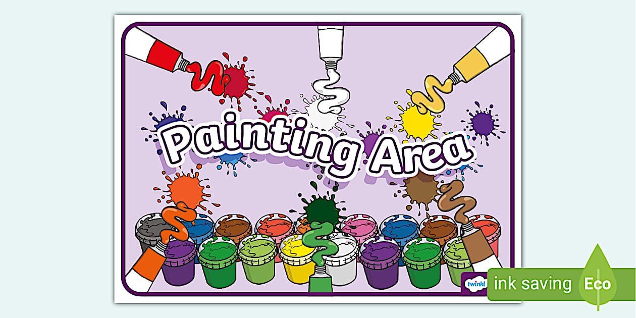 Painting Area Display Poster