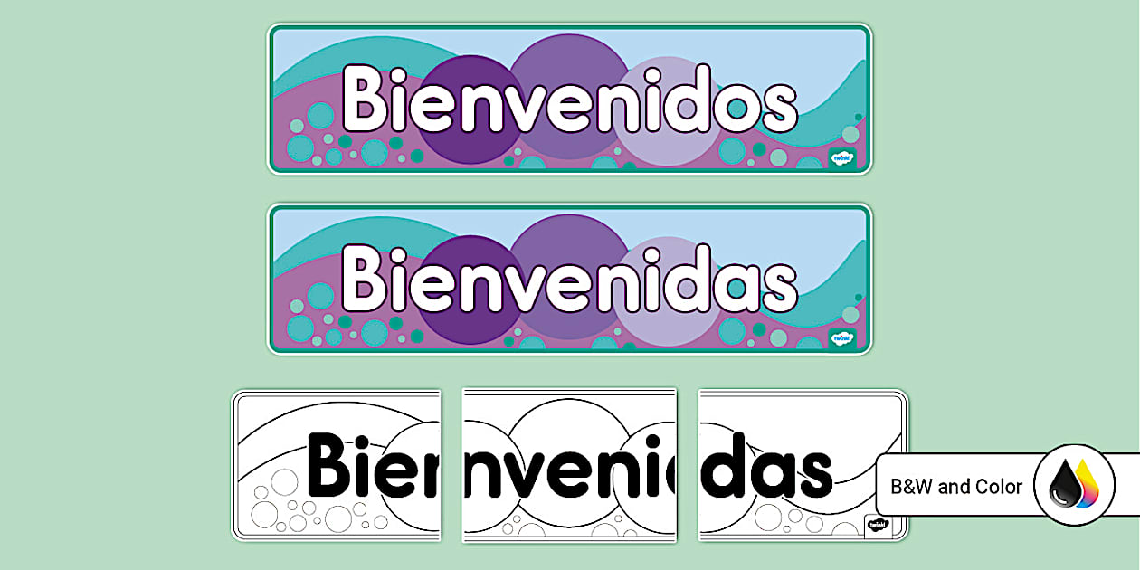 Bienvenidos Banner (Teacher-Made) - Twinkl