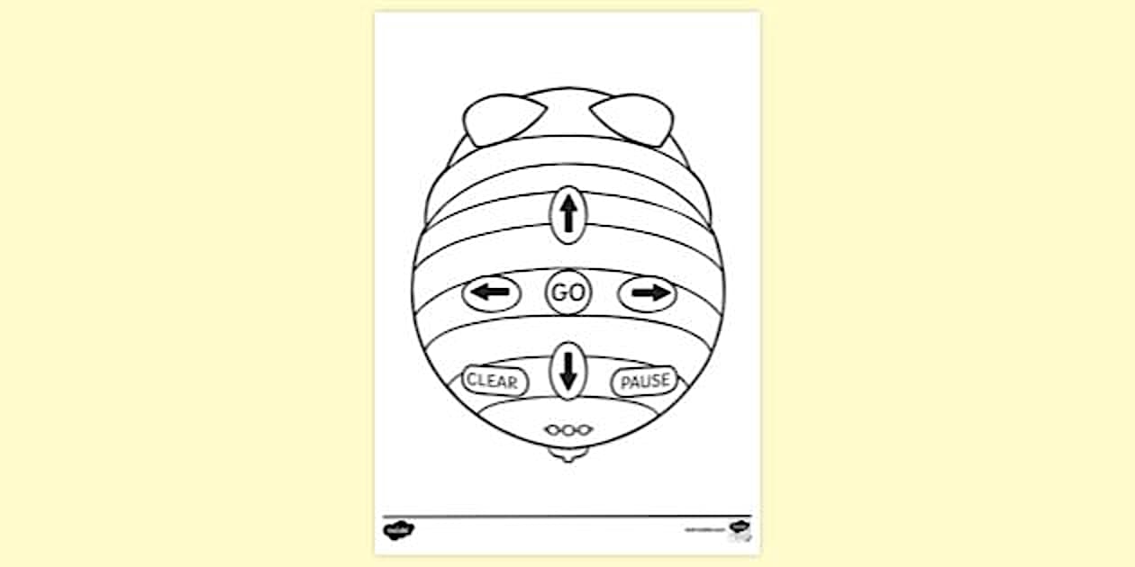 Programming Toy Colouring Sheet (teacher made) - Twinkl