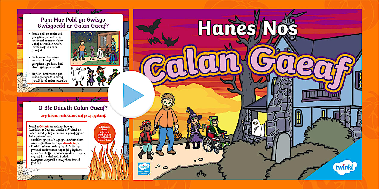 Cyflwyniad Hanes Noson Calan Gaeaf (Teacher-Made) - Twinkl