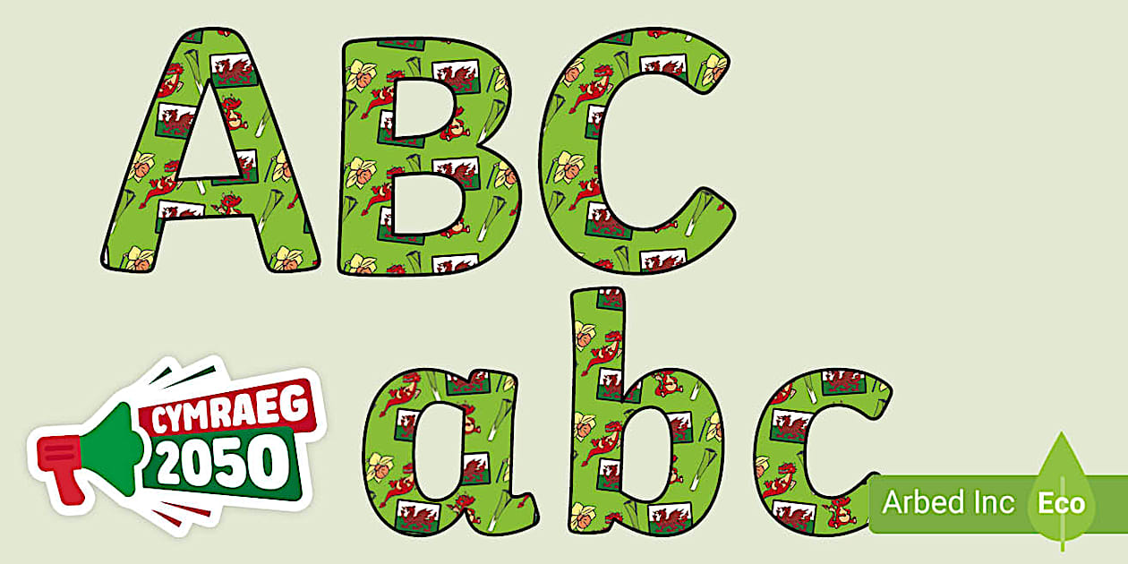 Cymraeg Campus: Criw Cymraeg Display Lettering - Twinkl