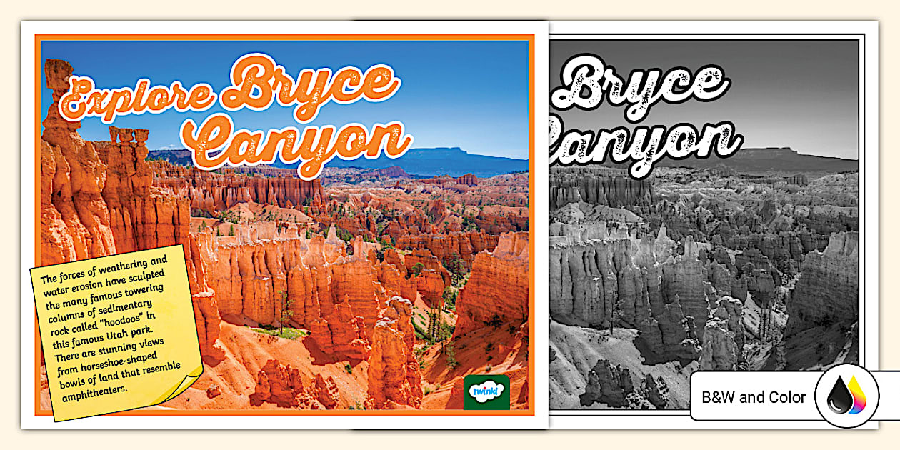 Printable Bryce Canyon National Park Poster | Twinkl USA
