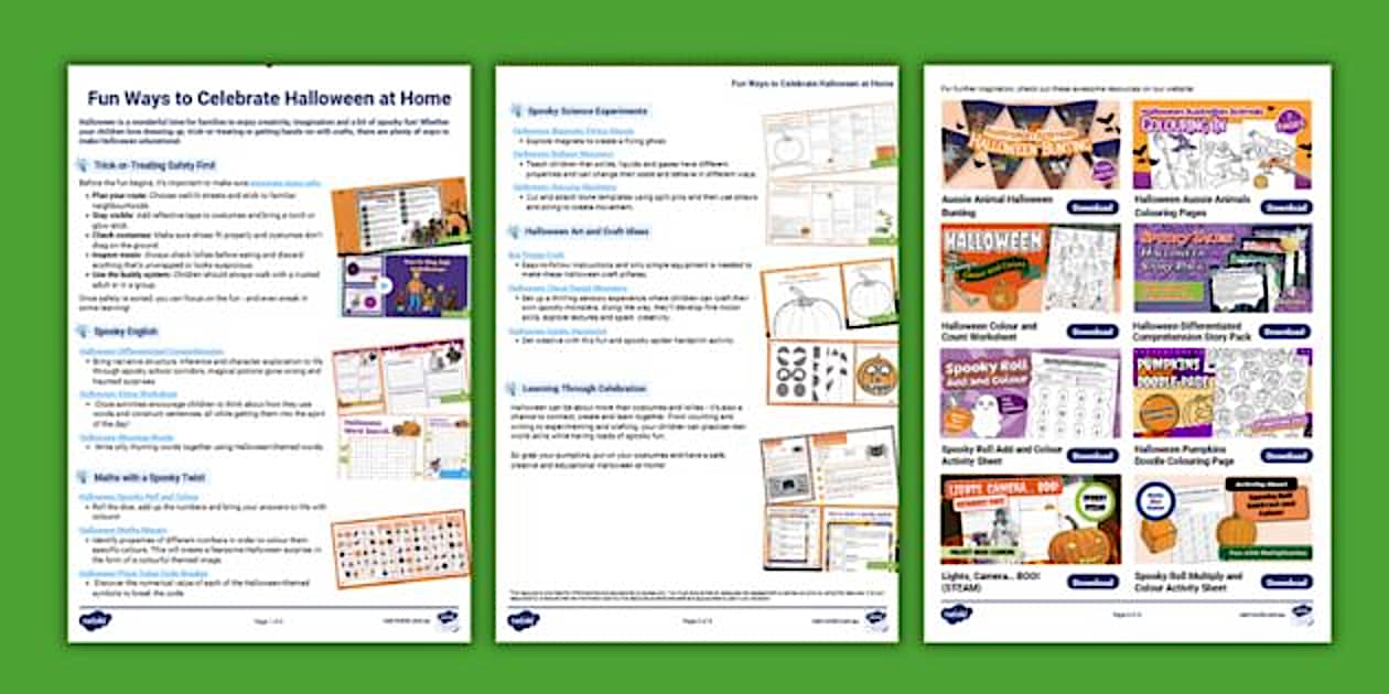 Fun Halloween Home Ed Activities