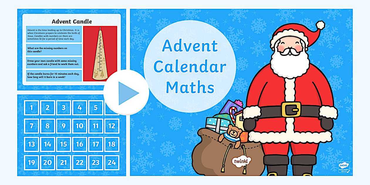 Advent Calendar Maths Challenges KS1 (Teacher-Made) - Twinkl