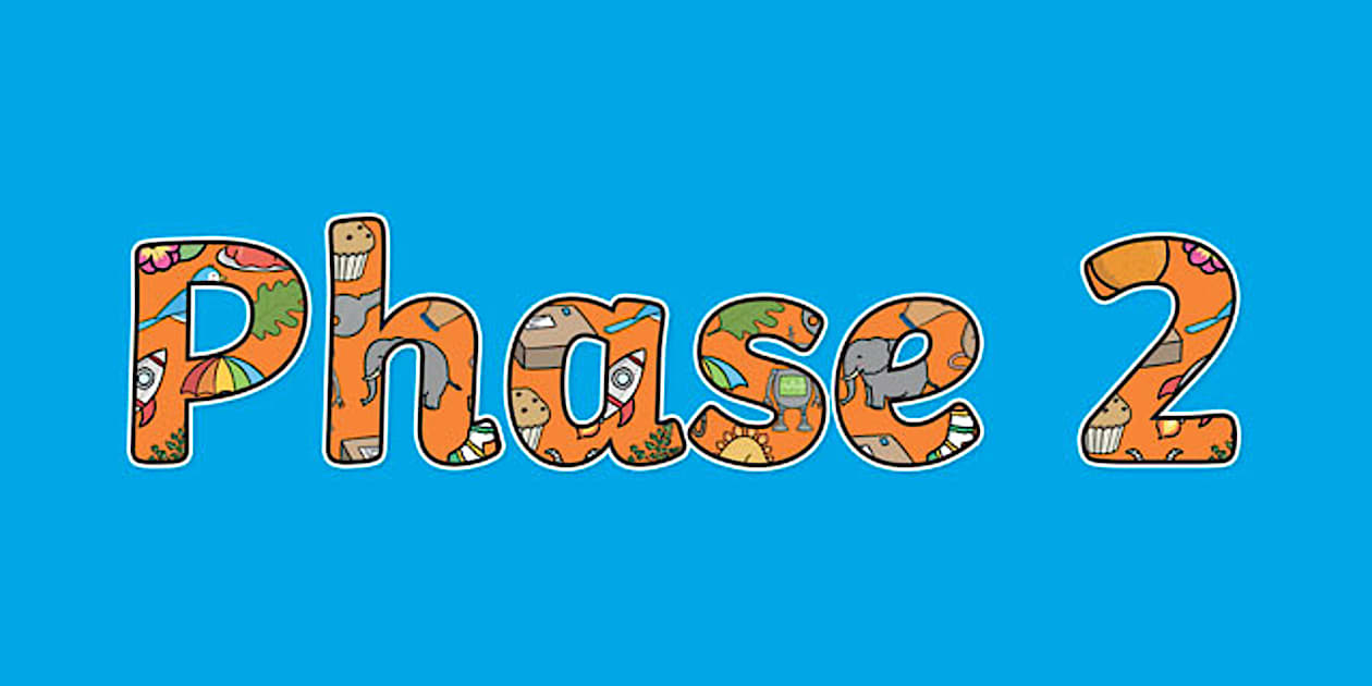Phase 2 Display Lettering (teacher made) - Twinkl