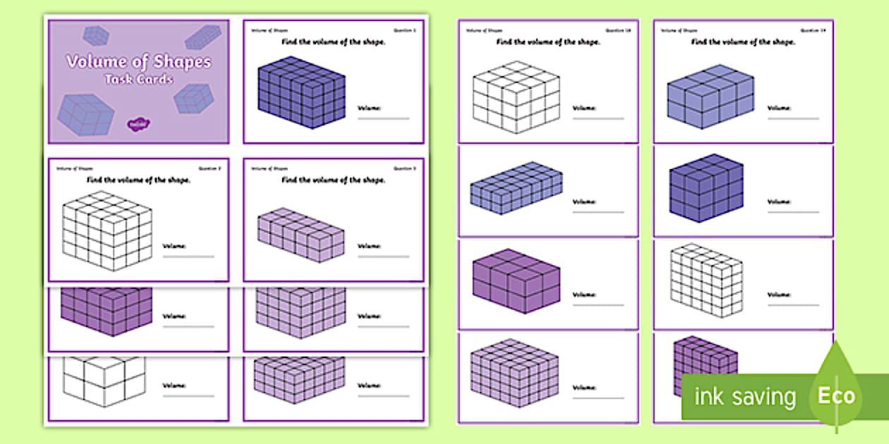 Volume of Cuboids Challenge Cards (teacher made) - Twinkl