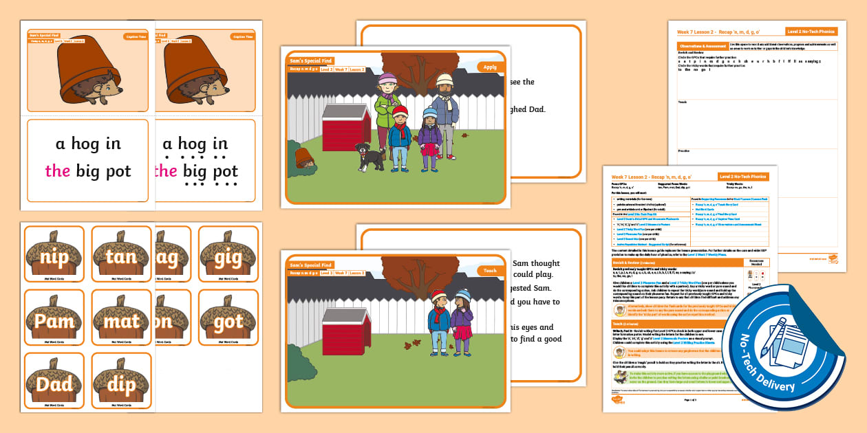 Recap No-Tech Lesson Pack - Level 2 Week 7 Lesson 2 - Twinkl