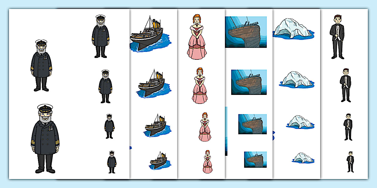 The Titanic Size Ordering (teacher made) - Twinkl