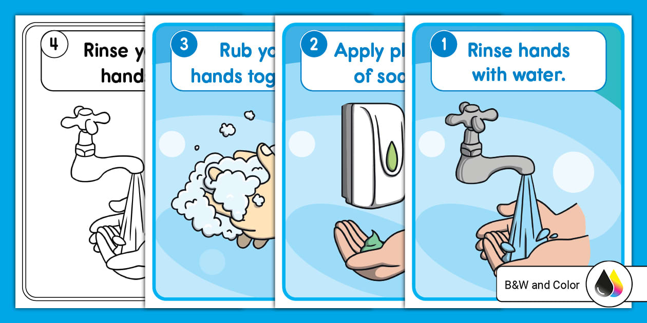 How to Wash Your Hands Posters - Teaching Resources - Twinkl