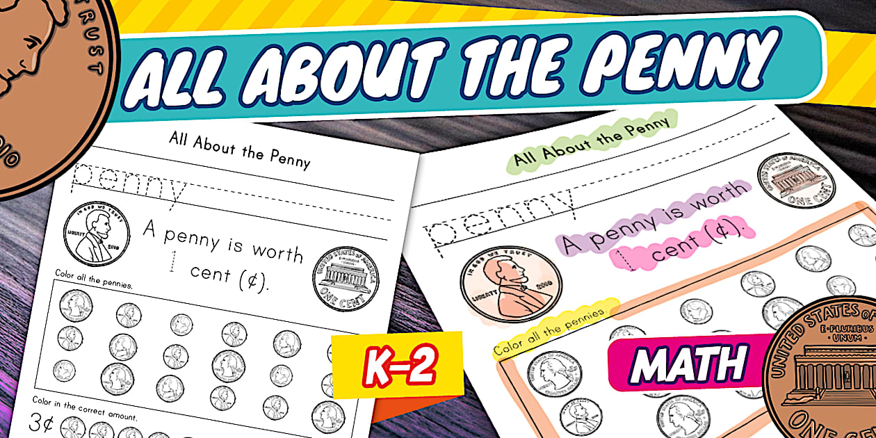 Printable Penny Worksheet for K-2 | Twinkl USA - Twinkl