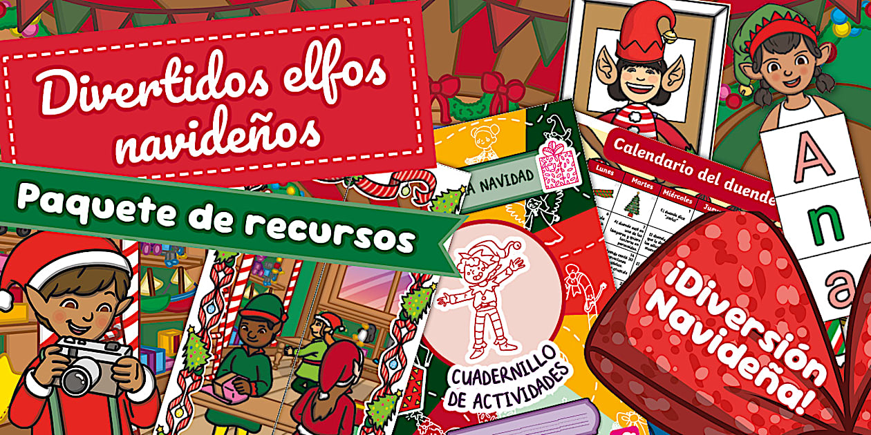 Elfos navideños - Paquete de actividades