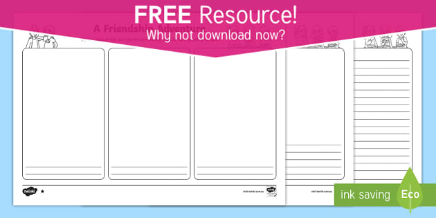 FREE! - A Friendship Adventure Differentiated Writing Template