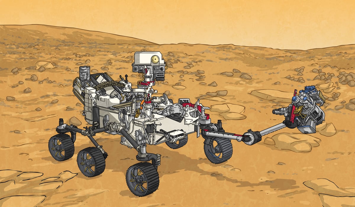 mars rover speed
