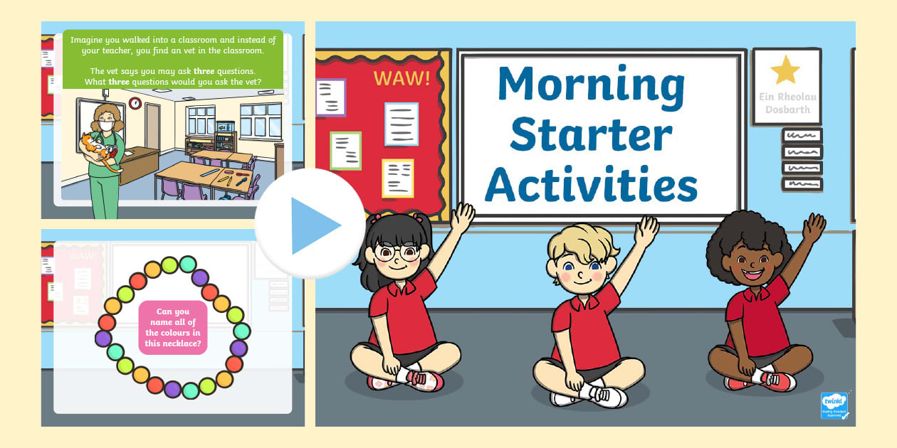 Morning Starter Activities 2: PS1 (teacher made) - Twinkl