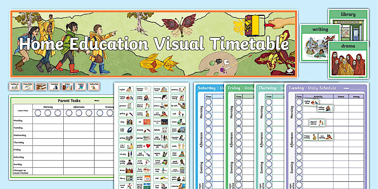 Homeschooling Daily Timetable | Home Education | Twinkl