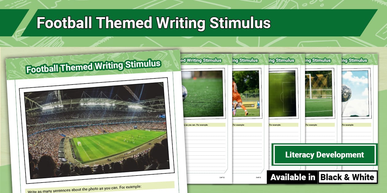 Football-Themed Writing Frames