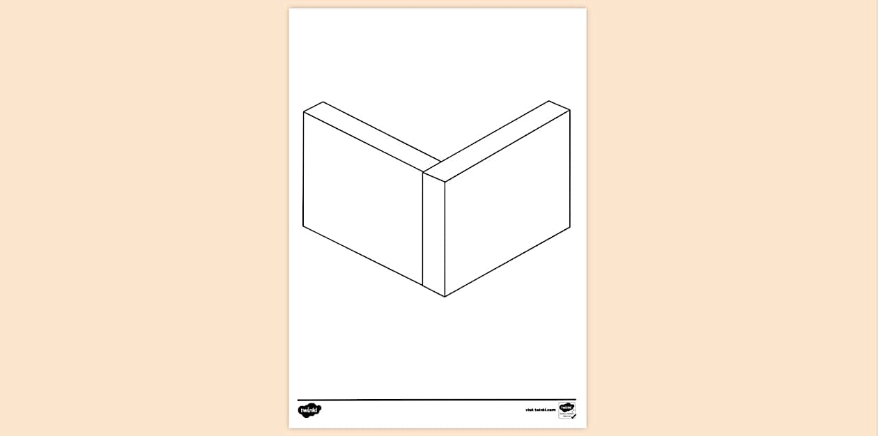Corner Joint Colouring Sheet | Colouring Sheets - Twinkl
