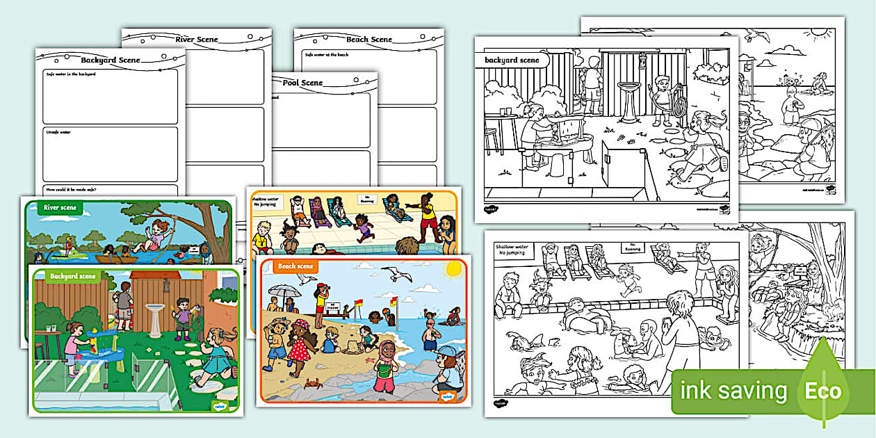 Water Safety Scenes and Activities | Twinkl (teacher made)