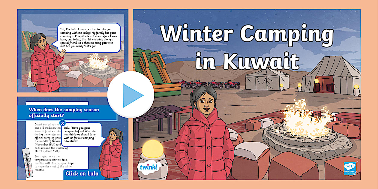 Winter Desert Camping in Kuwait - PowerPoint
