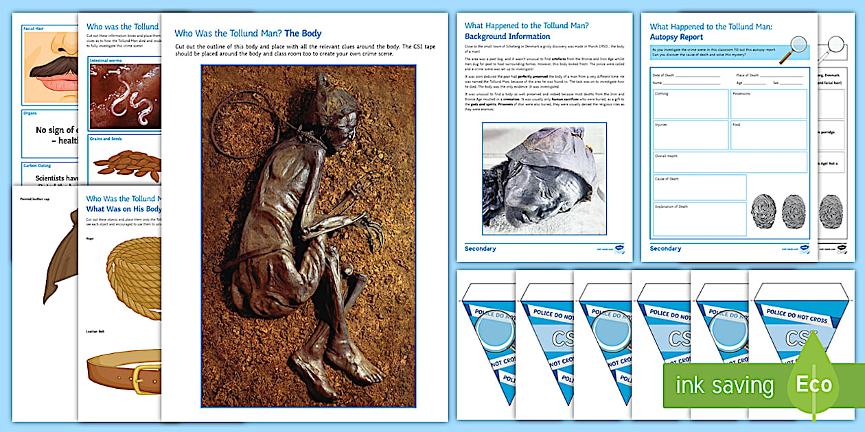CSI What happened to the Tollund Man? Display Pack - Twinkl