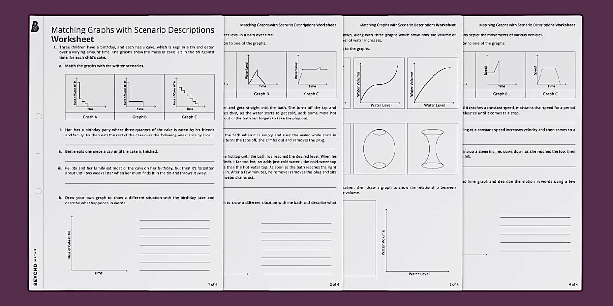 Matching Graphs with Scenario Descriptions Worksheet