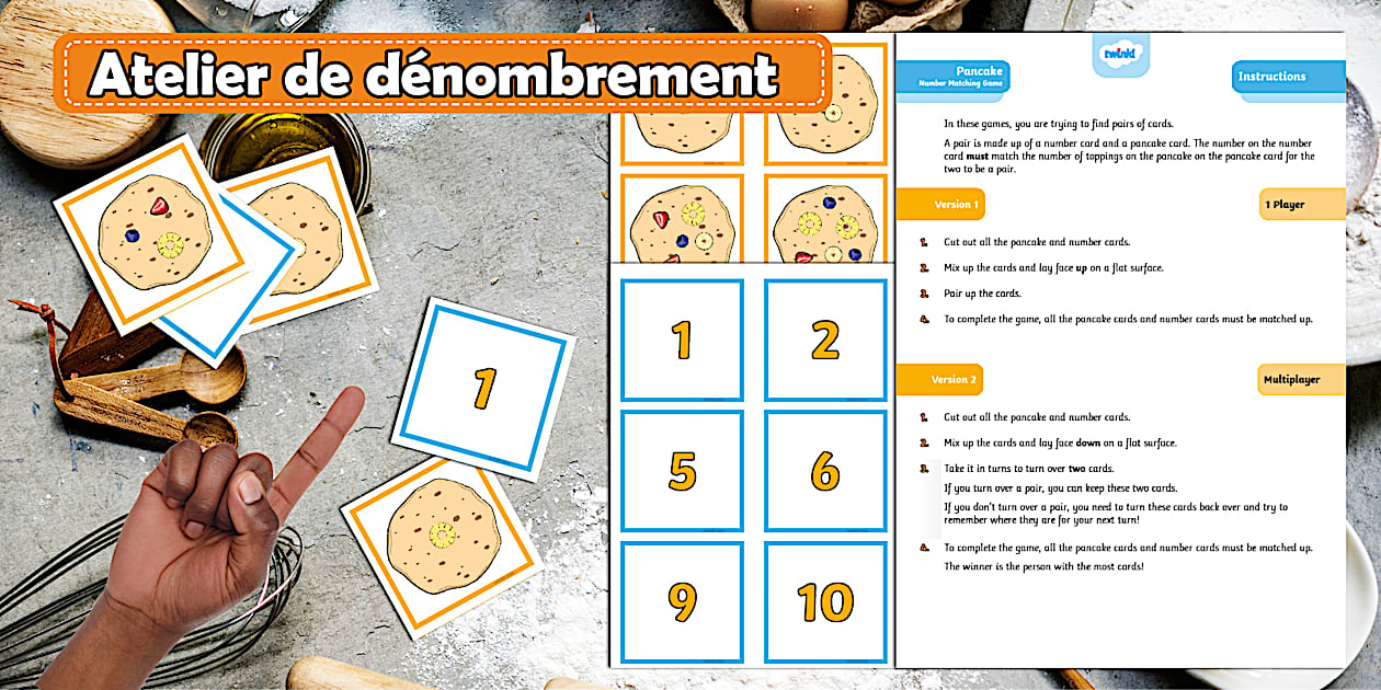 Chandeleur - Atelier dénombrement jusqu'à 12