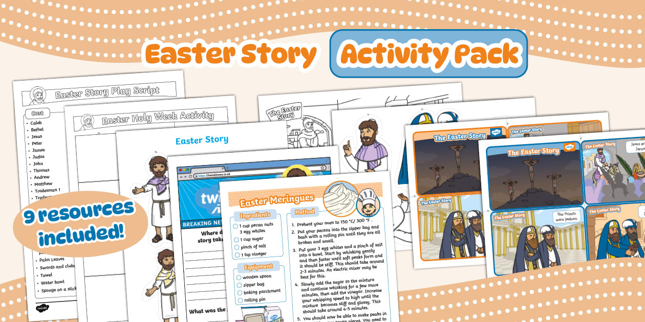 Easter Story for children Activity Pack