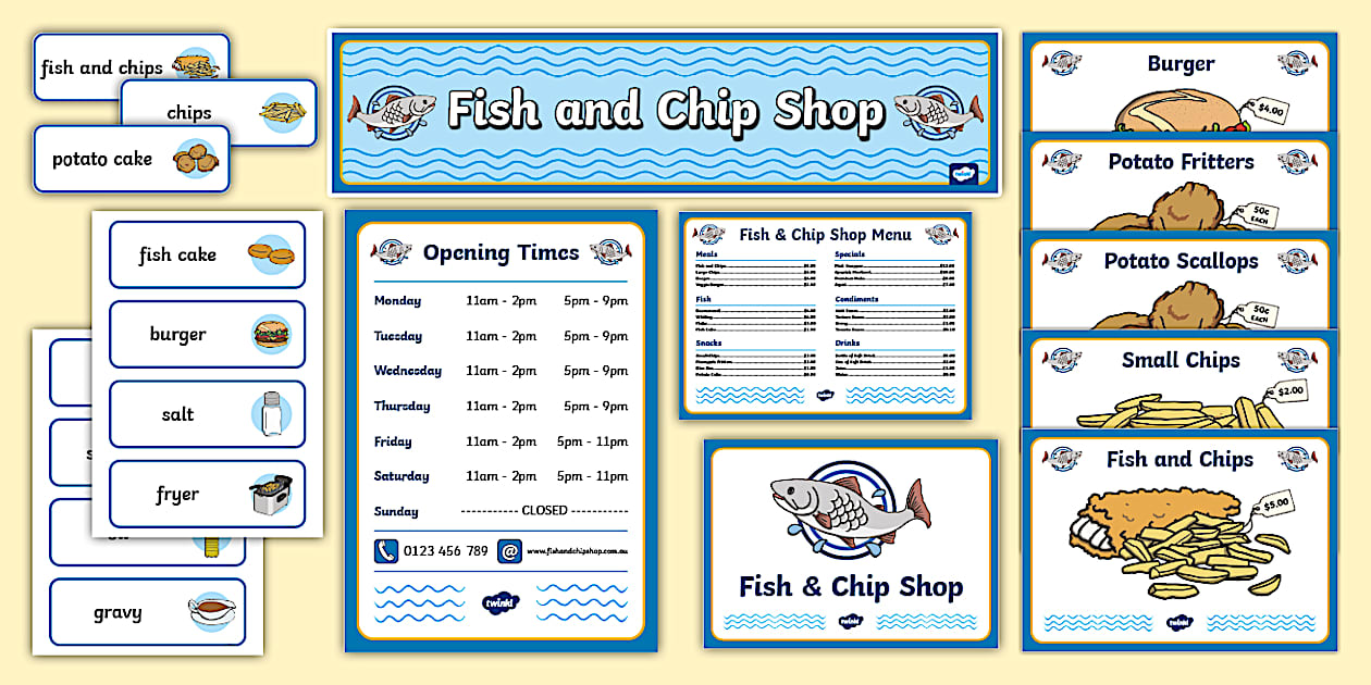 Fish And Chip Shop Display Pack