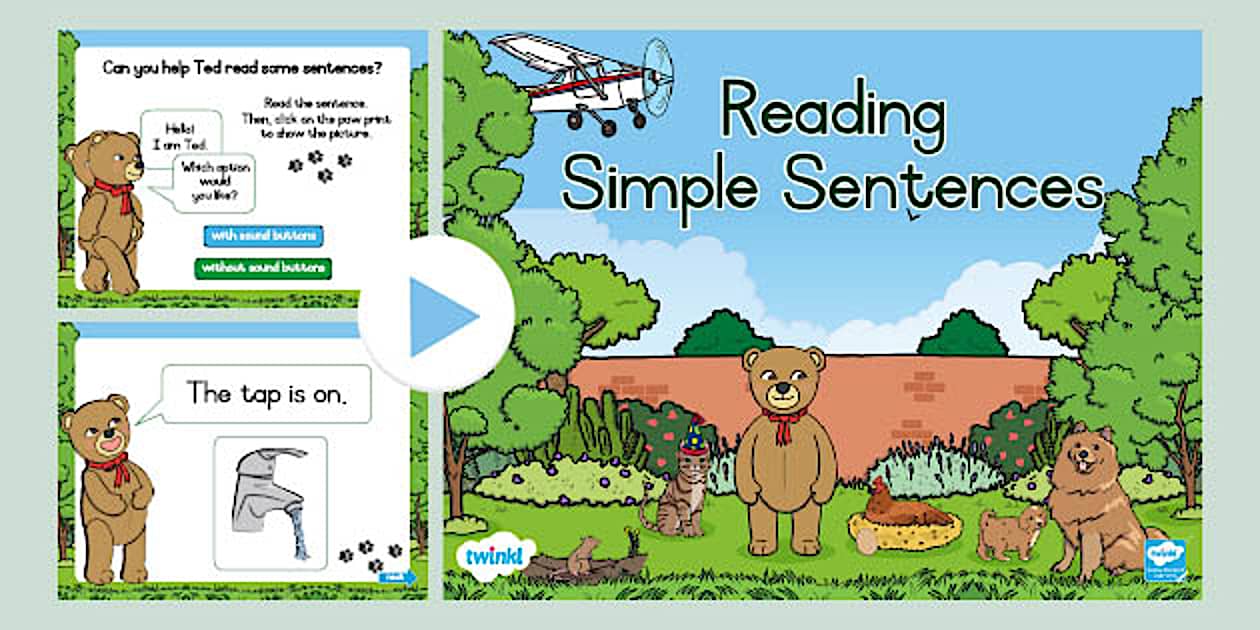 Reading | Simple Sentences For Grade 1 | PowerPoint - Twinkl