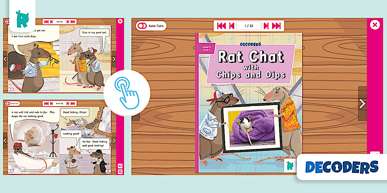 Level 3 Week 5 Decoders Book: Rat Chat With Chips and Dips