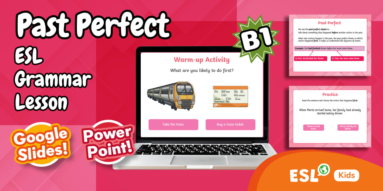 ESL Past Perfect Grammar Lesson {Kids}
