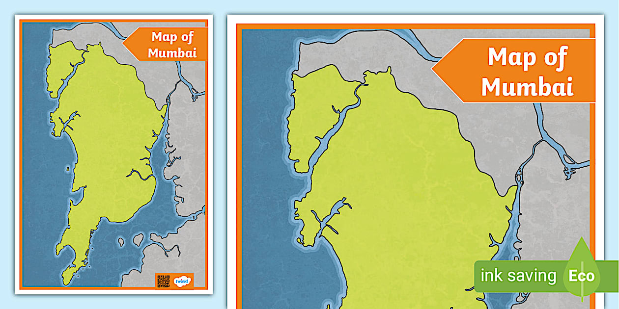 Map of Mumbai (Hecho por educadores) - Twinkl