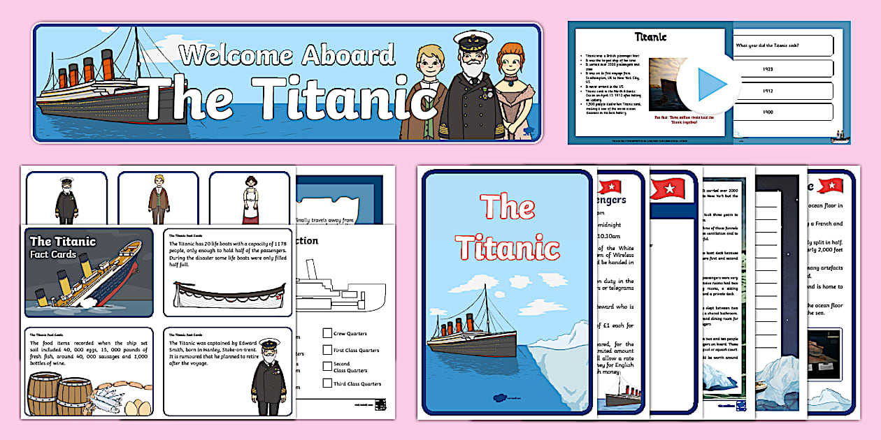 Cursive CfE Second Level Titanic IDL Resource Pack - Twinkl