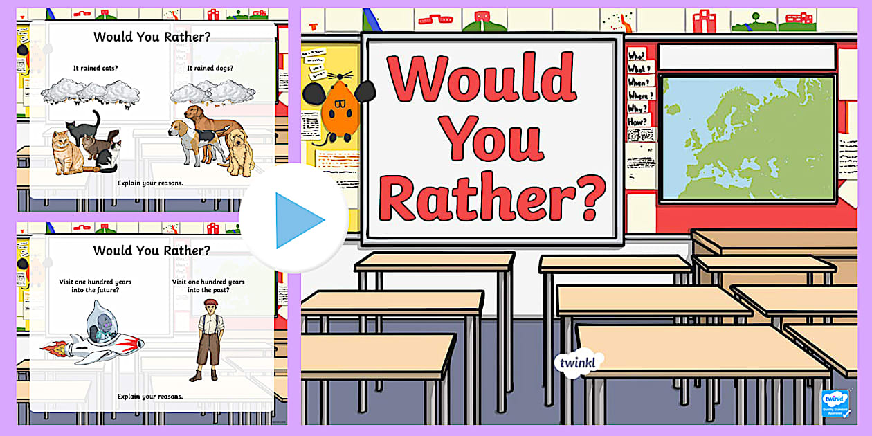 Would You Rather? Quiz PowerPoint Game (teacher made)