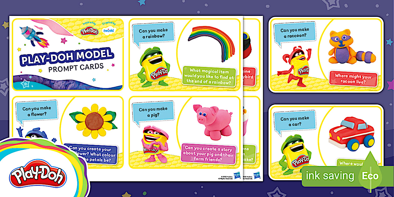 FREE! - Play-Doh: Model Prompt Cards (teacher made) - Twinkl