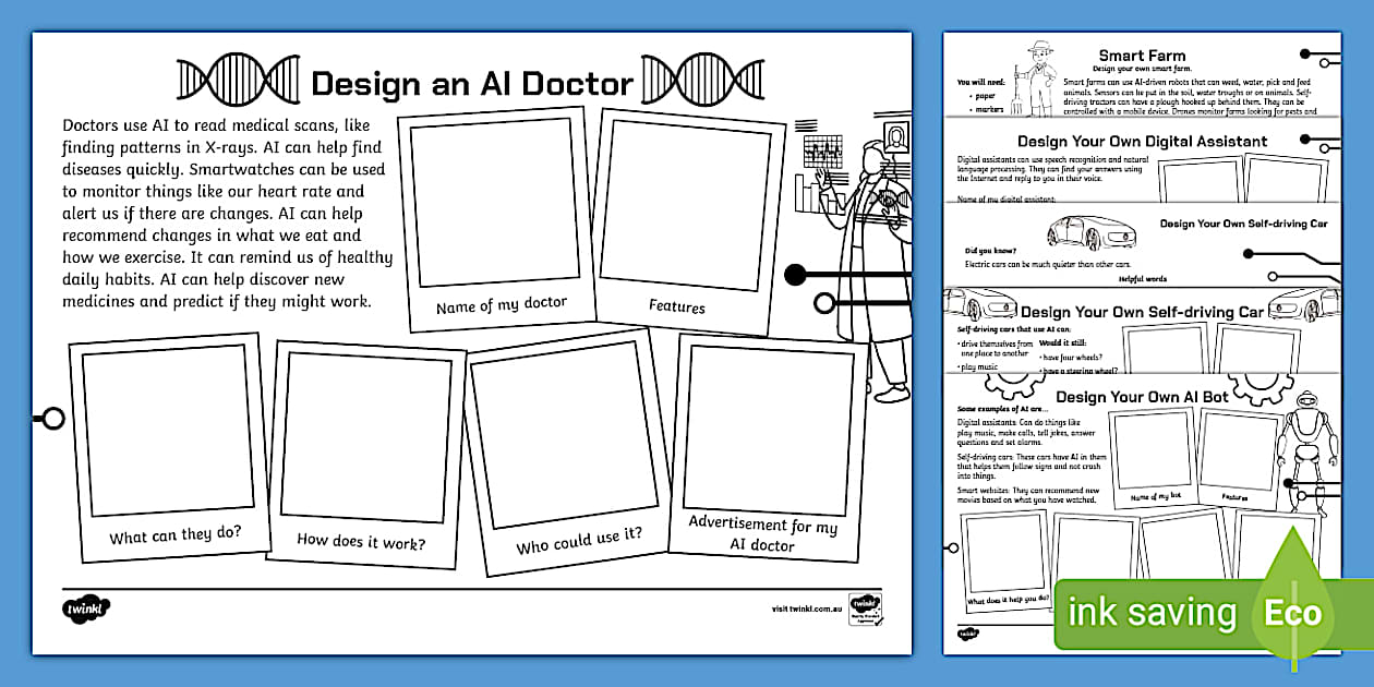 Artificial Intelligence Design Your Own Snapshots - Twinkl