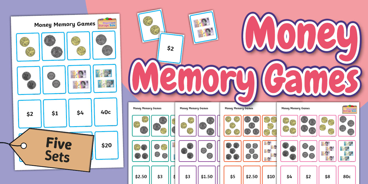 The Magnificent Garage Sale – Australian Money Memory Games