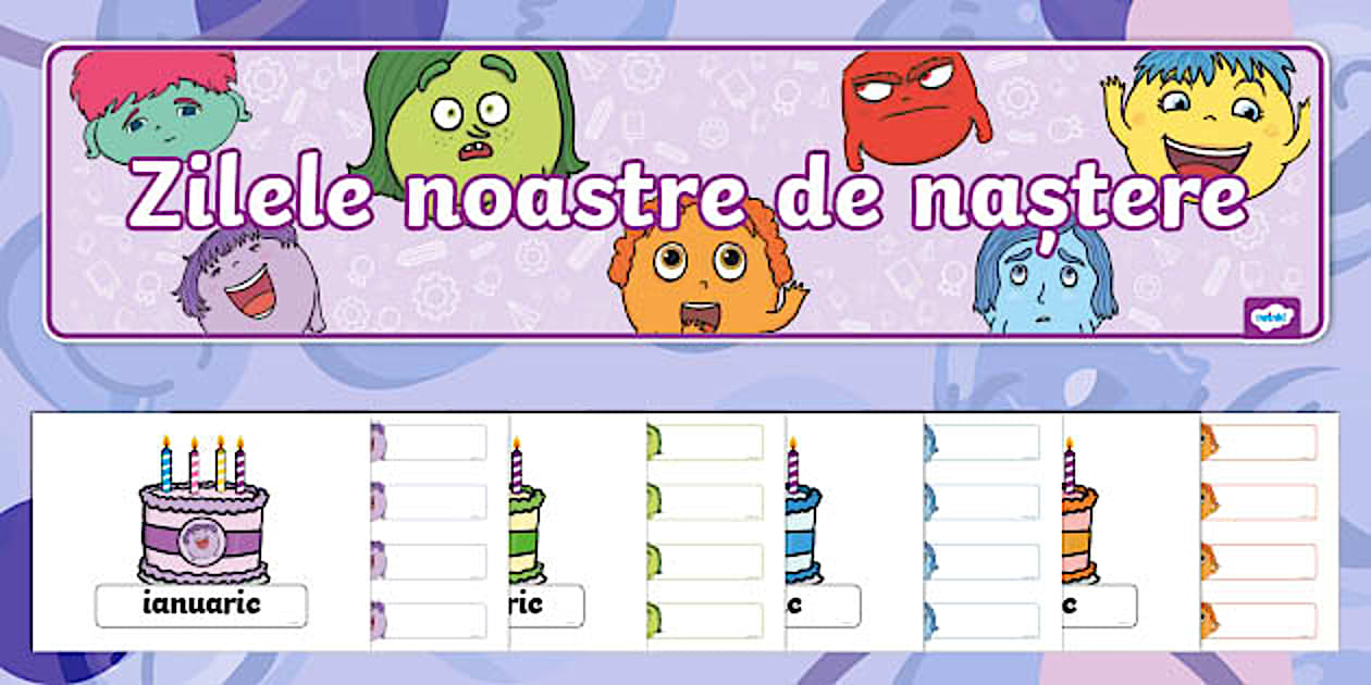 Emoții: Zilele noastre aniversare – Pachet materiale decor