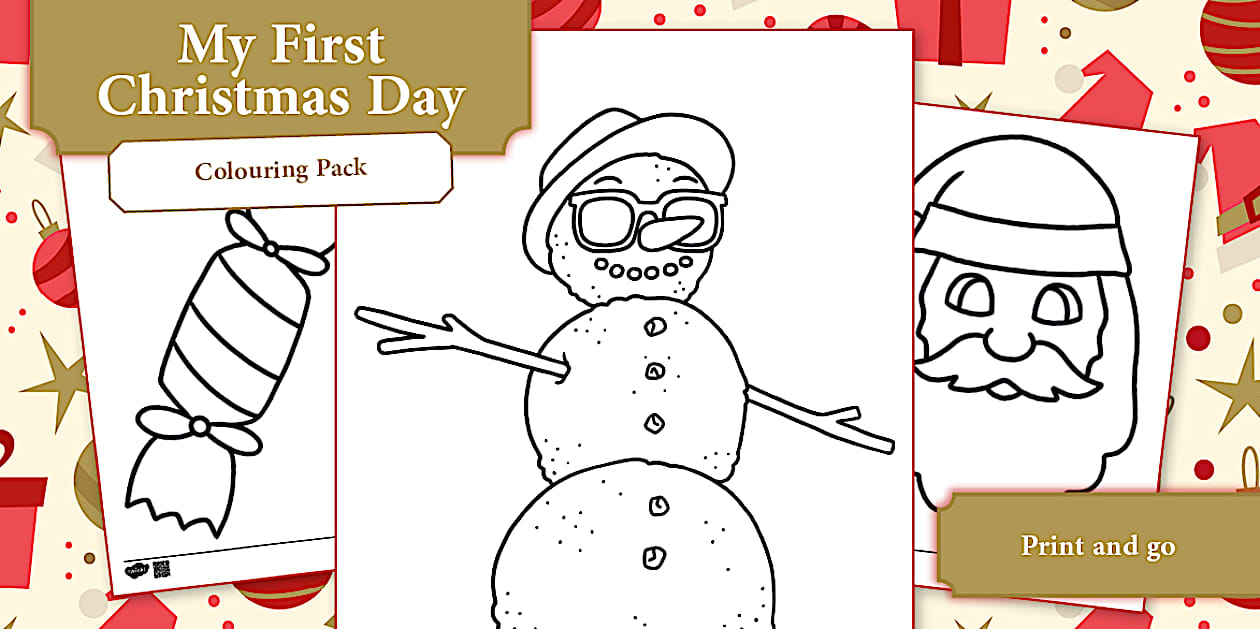 * NEW * Foundation Phase Life Skills - My First Christmas Day - Colouring