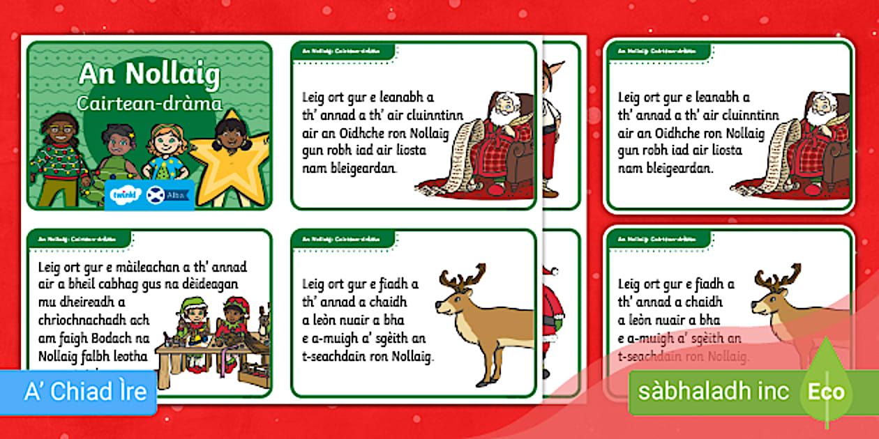 Cairtean-dràma An Nollaig - FtMG (teacher made) - Twinkl