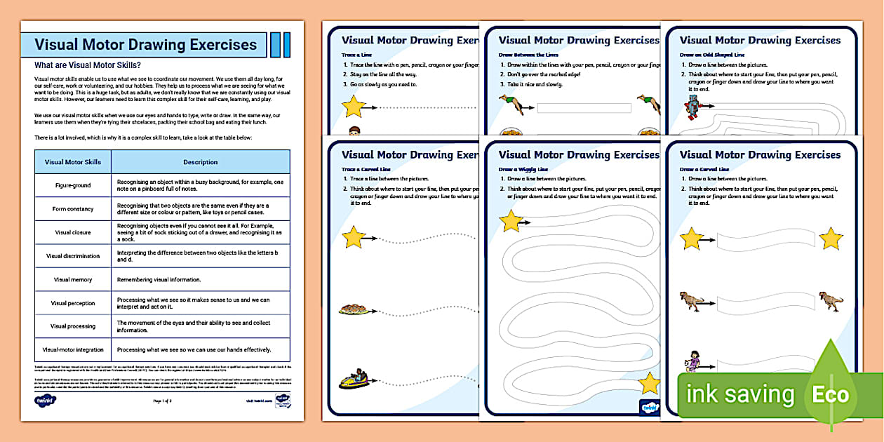 OT: Visual Motor Drawing Exercises (teacher made) - Twinkl