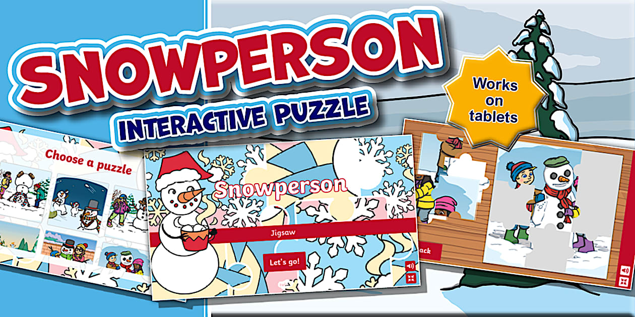 Snowperson Interactive Puzzle