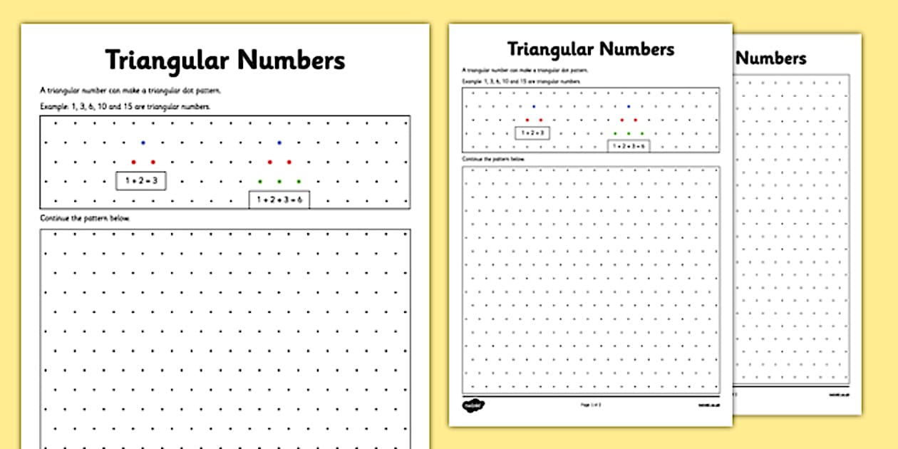 Editable Triangular Numbers on Isometric Dot Paper - Twinkl