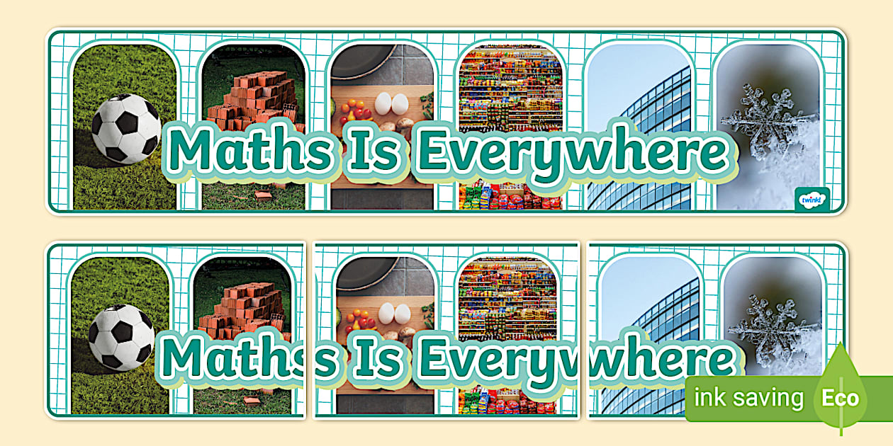 👉 Maths is Everywhere Display Banner (teacher made)