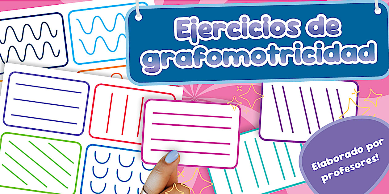 Tarjetas de grafomotricidad y motricidad para niños